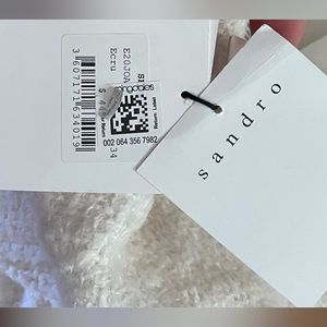 Sandro Paris | Dresses | New With Tags Size 34 Tweedeffect Woollen Coat ...